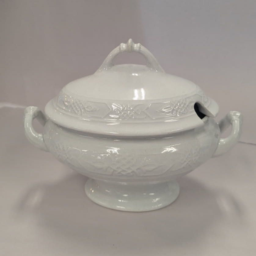 Antique Oval white Ironstone Compote with lid – Barnacle Betty's ...